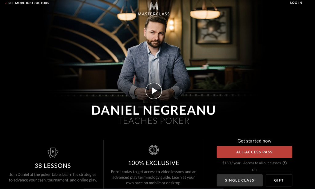 Daniel Negreanu Teaches Poker MasterClass Review - Benjamin McEvoy