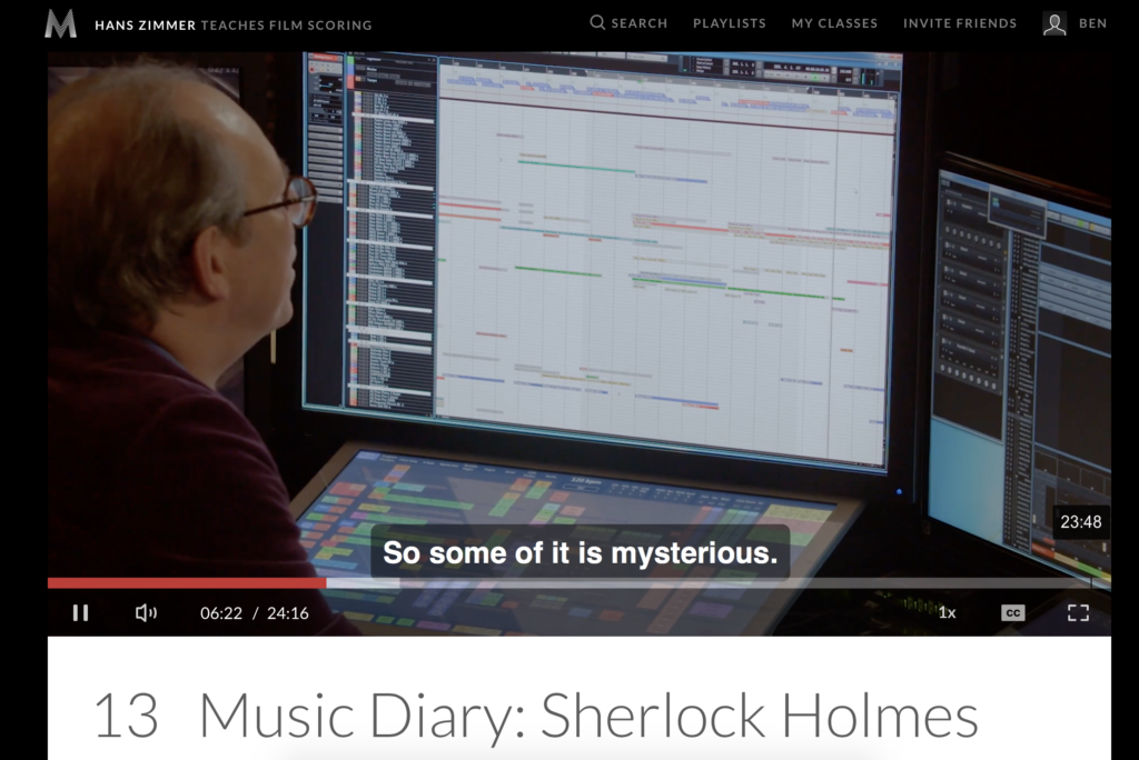 Hans Zimmer Teaches Film Scoring MasterClass Review - Benjamin McEvoy